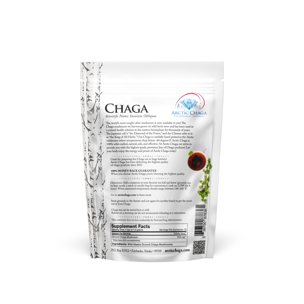 4 oz Chaga Ground - Arctic Chaga